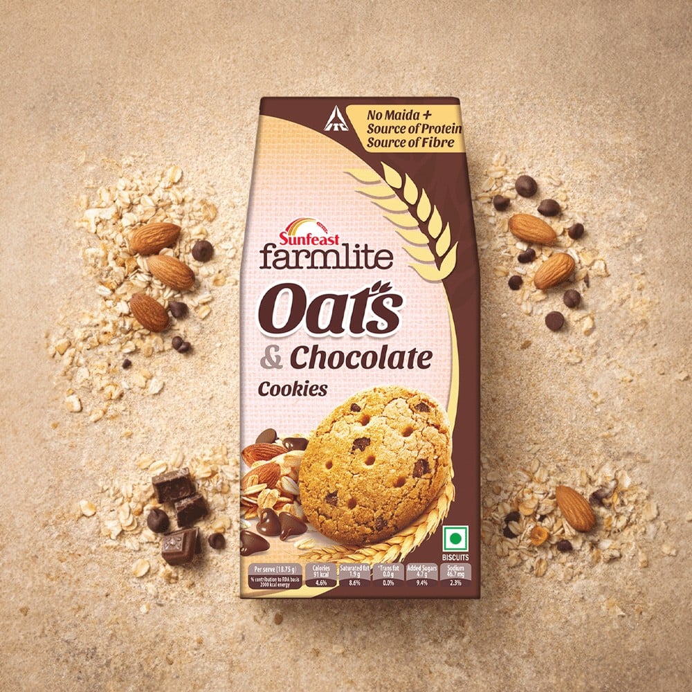 Sunfeast Farmlite Oats with Chocolate Cookies Price - Buy Online at ₹63 ...