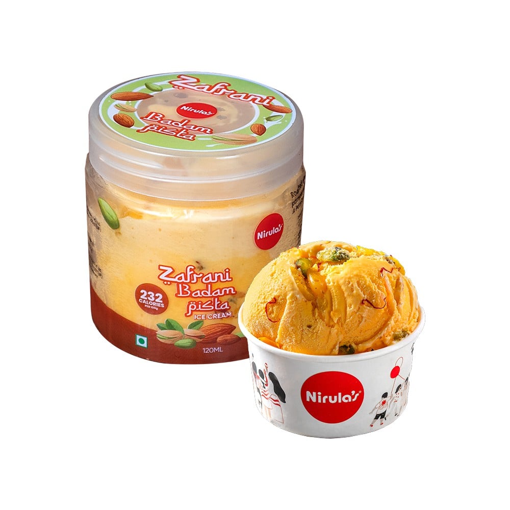 Nirula's Zafrani Badam Pista Ice Cream Cup Price - Buy Online at Best ...