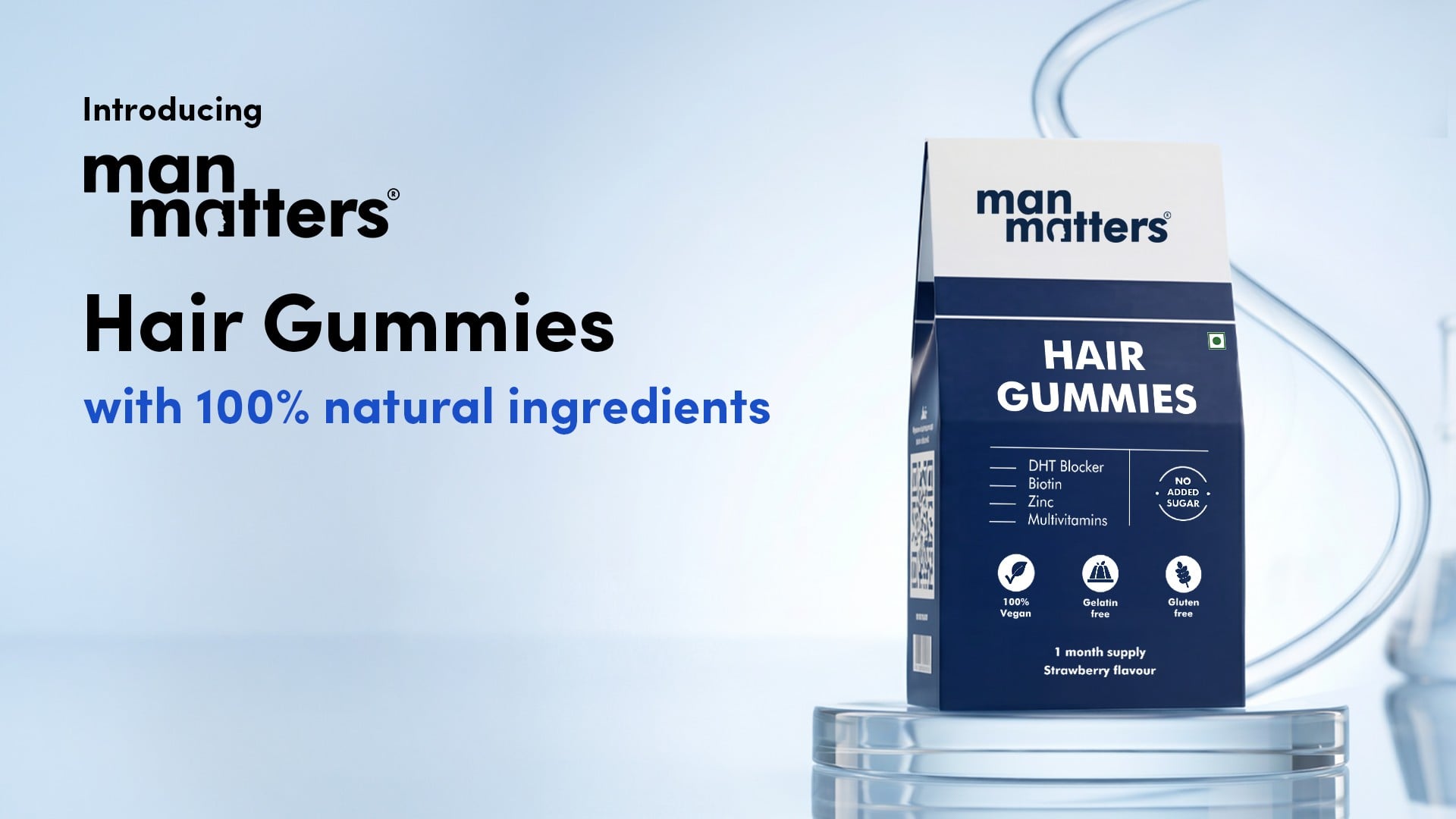 Man Matters Biotin Hair Gummies - No Added Sugar Price - Buy Online at ...