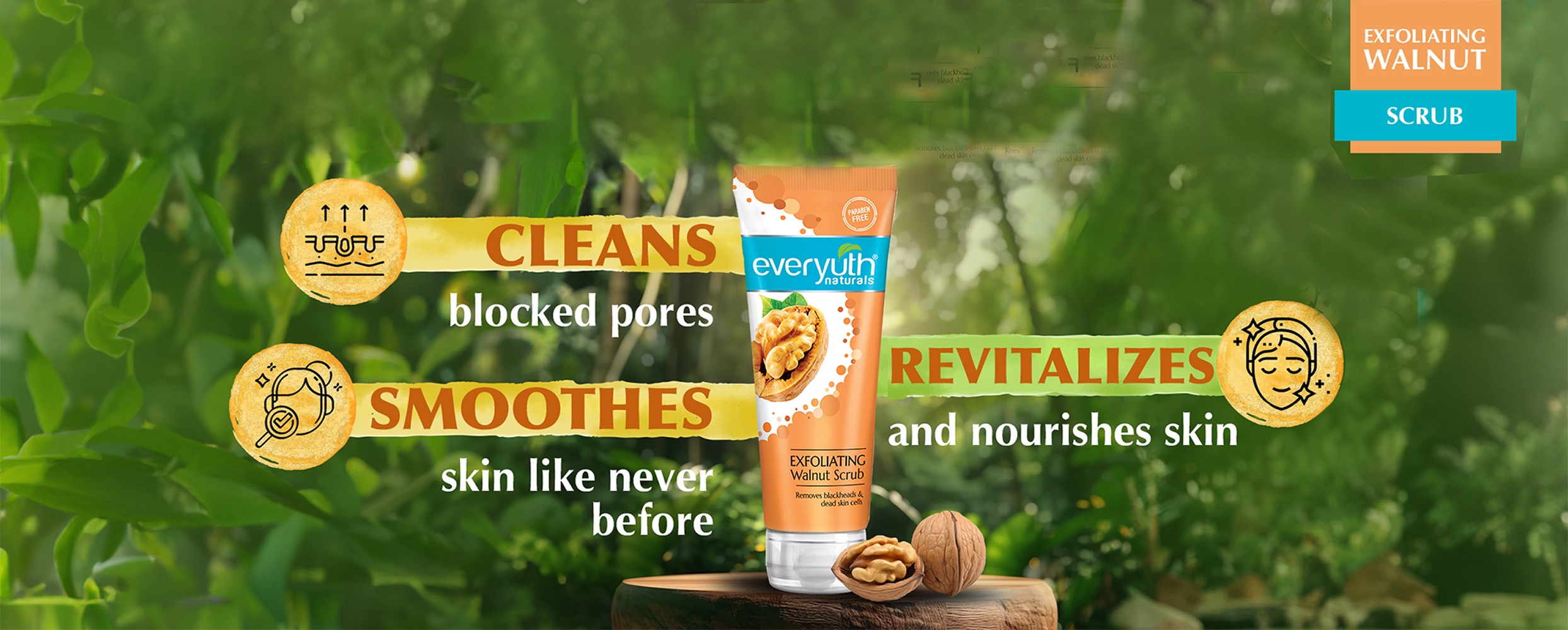 Everyuth Walnut Exfoliating Face Scrub (200 g) Price - Buy Online at ...