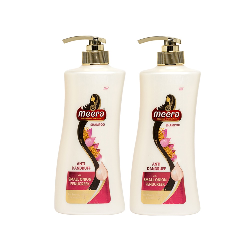 Meera Anti Dandruff Shampoo With Small Onion & Fenugreek - Pack of 2 ...