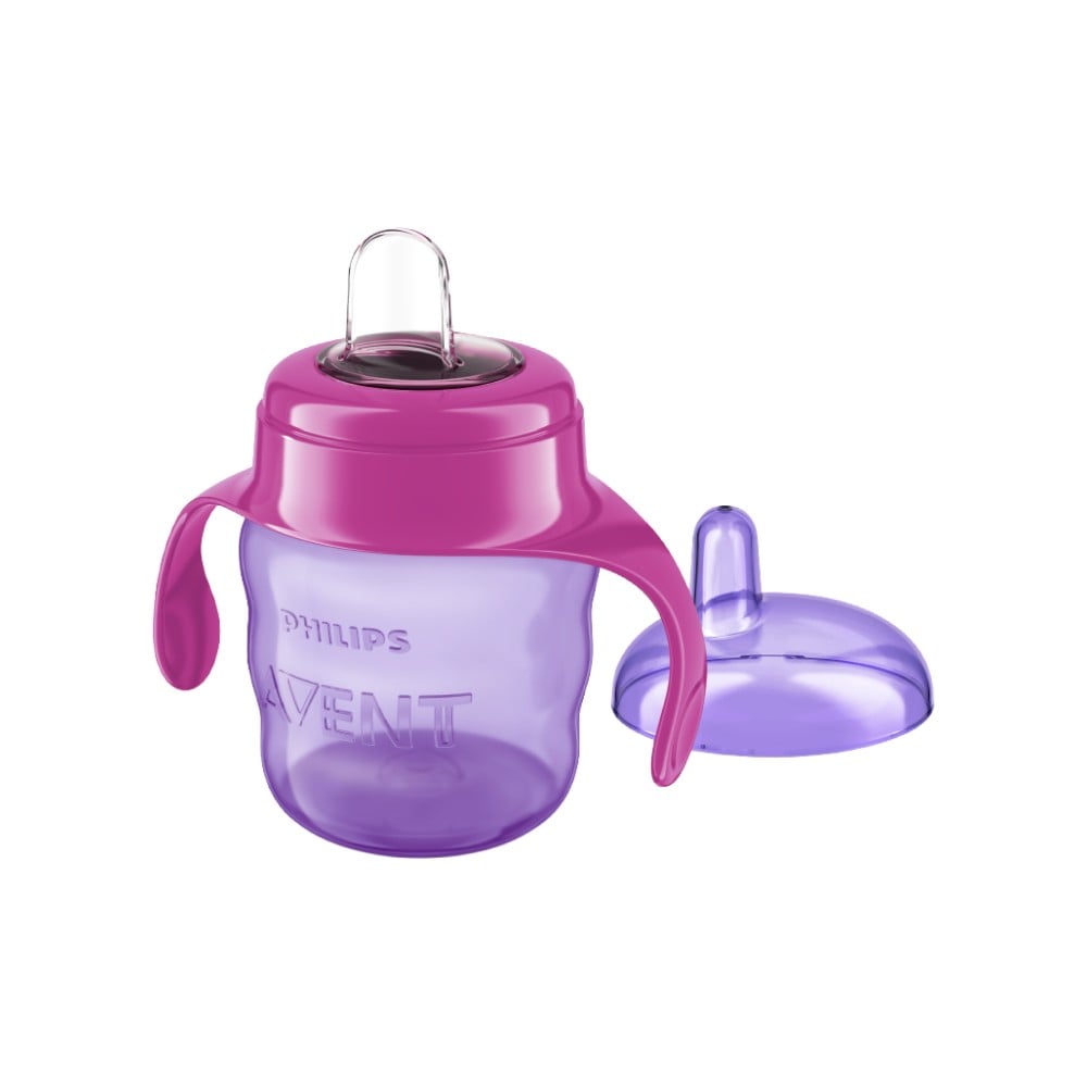 Philips Avent Spout Cup Baby Sipper (BPA Free) (200 ml, Purple, Pink ...