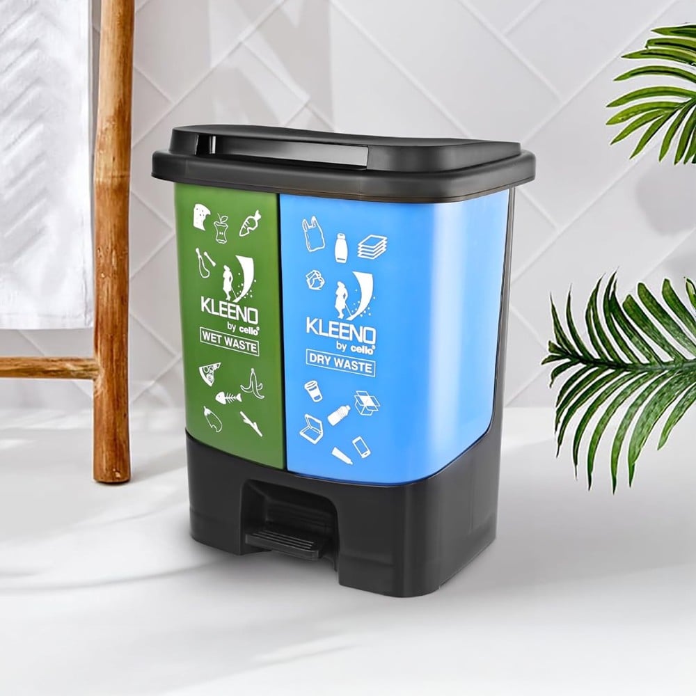 Cello Step-On Pedal 2 In 1 Dustbin with Lid (Plastic) Price - Buy ...