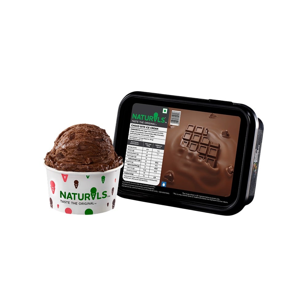 Naturals Choco Bite Ice Cream Tub Price - Buy Online at ₹521 in India