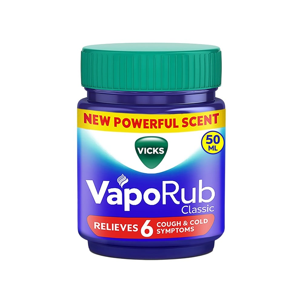Vicks VapoRub Chest Rub & Balm (Relieve Cold, Cough & Blocked Nose ...