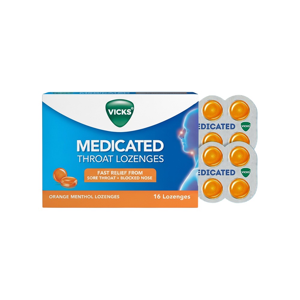 Vicks Orange Menthol Medicated Throat Lozenges Price - Buy Online at ...