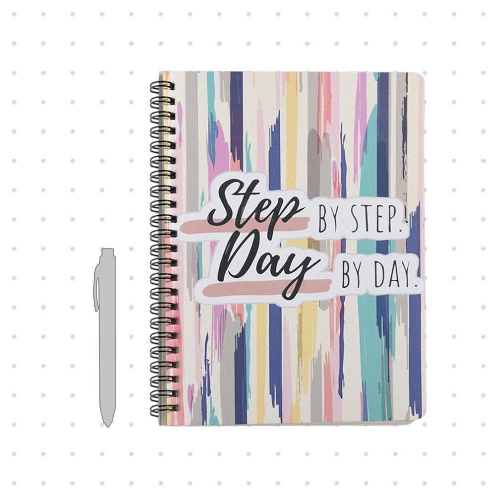 Papboo Handy Step by Step Spiral Wiro Dot Grid Notebook (A5 ...