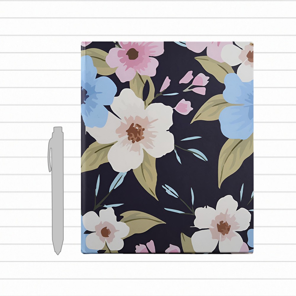 Papboo Dark Floral Single Line Diary (140 pages, Multicolour) Price ...