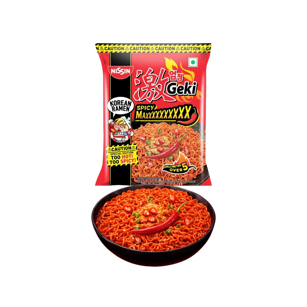 Nissin Geki Spicy Max Korean Ramen Instant Noodles Price - Buy Online ...