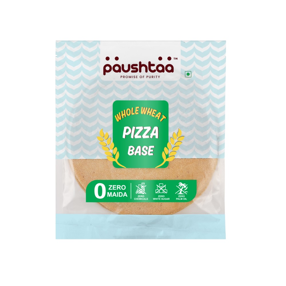 Paushtaa Whole Wheat Pizza Base Price - Buy Online at ₹66 in India