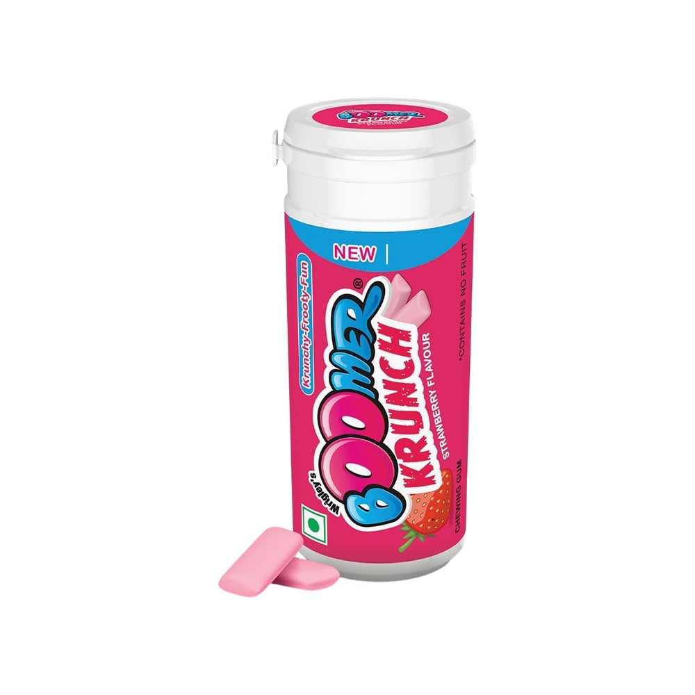 Boomer Krunch Strawberry Flavour Bubble Gum Price - Buy Online at ₹45 ...