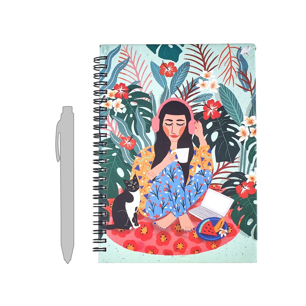 Chumbak Spiral Unruled Notebook (A5, Multicolour) Price - Buy Online at ...