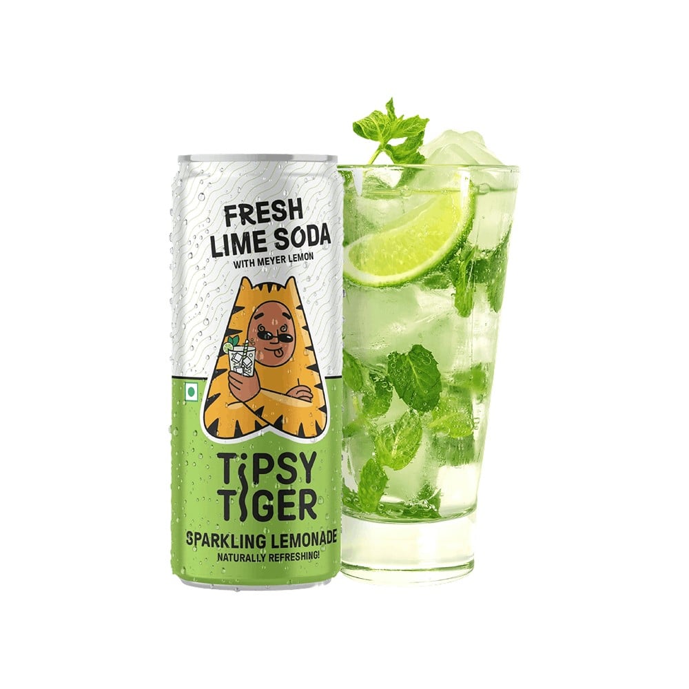 Tipsy Tiger Fresh Lime Soda Sparkling Lemonade Price - Buy Online at ...