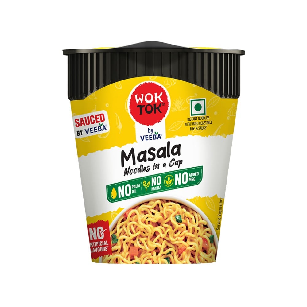 Wok Tok by Veeba Masala Cup Noodles (No Maida & Palm Oil) Price - Buy ...