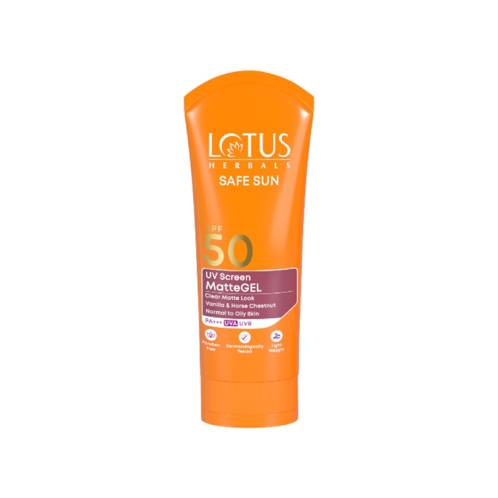 Lotus Herbals Safe Sun UV Screen Matte Sunscreen Gel (SPF 50 PA ...