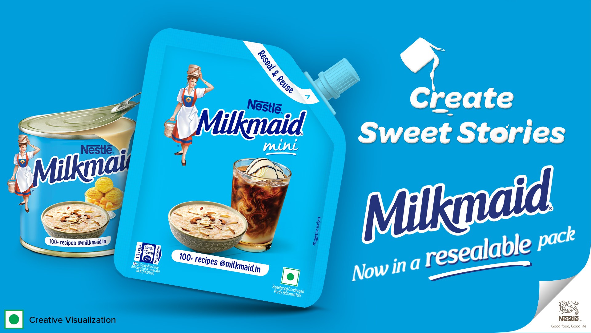 Nestle Milkmaid Mini Sweetened Liquid Condensed Milk Price - Buy Online ...