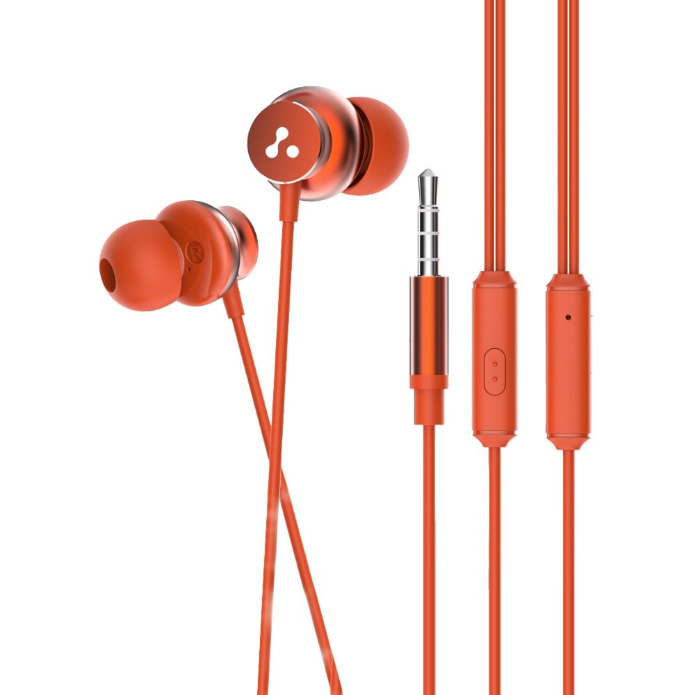Ambrane Stringz 38 Wired Earphones (Amber Orange) Price - Buy Online at ...
