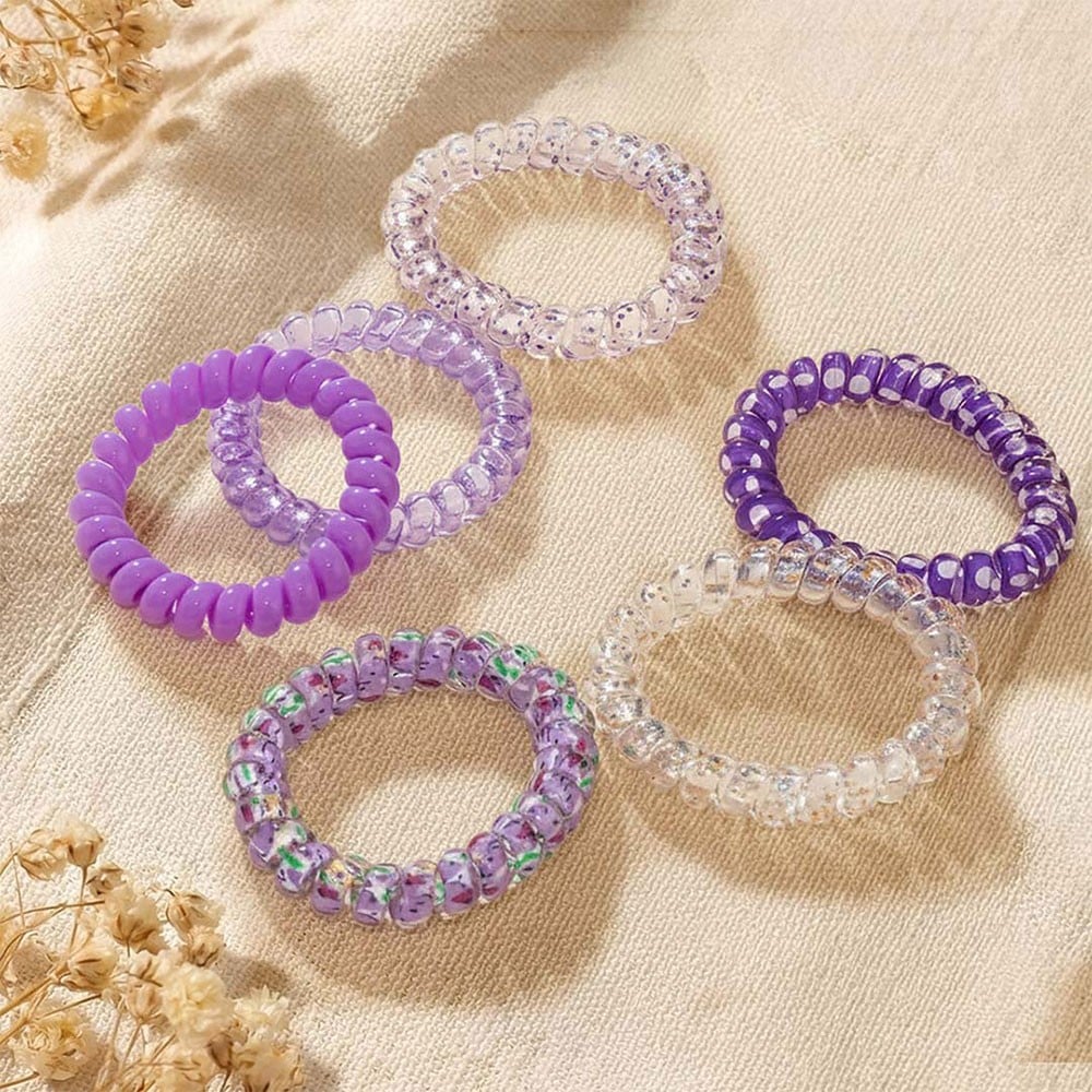Hair Drama Co. Tangle-Free Spiral Hair Ties (Multicolour) Price - Buy ...