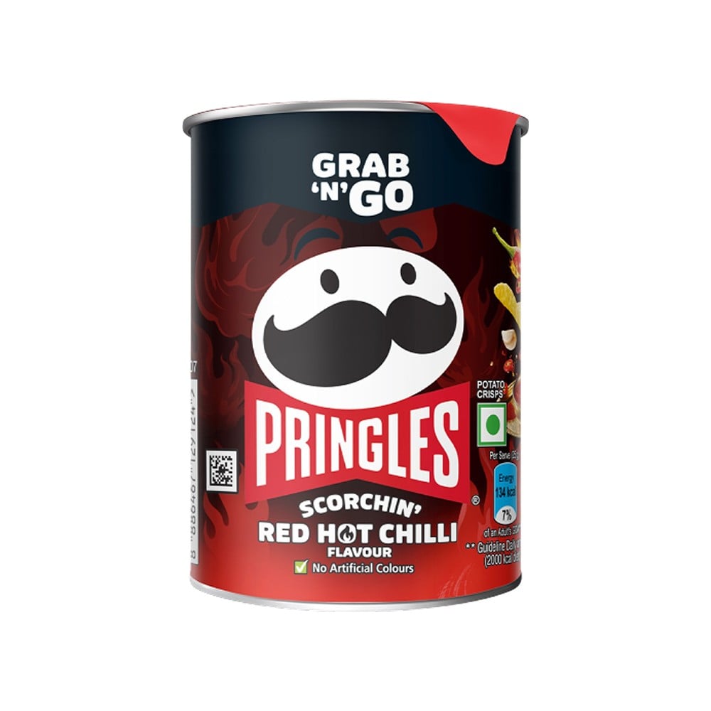 Pringles Scorchin’ Red Hot Chilli Potato Chips Price - Buy Online at ...