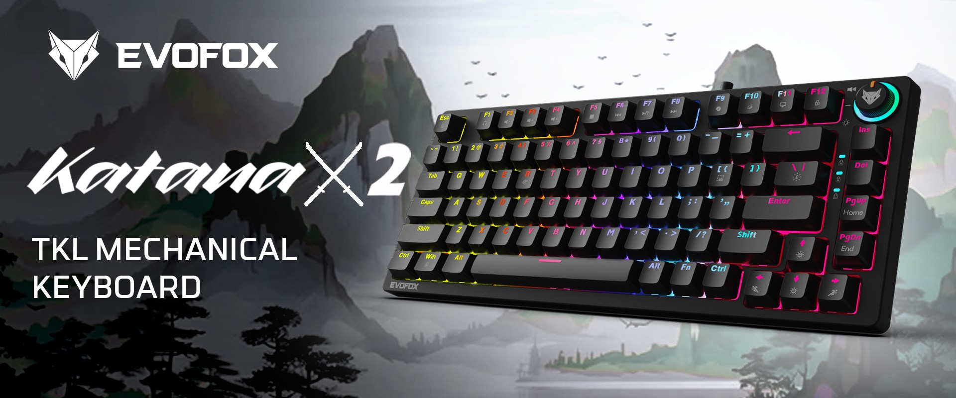 EvoFox Katana X2 TKL Mechanical Gaming Keyboard Price - Buy Online at ...