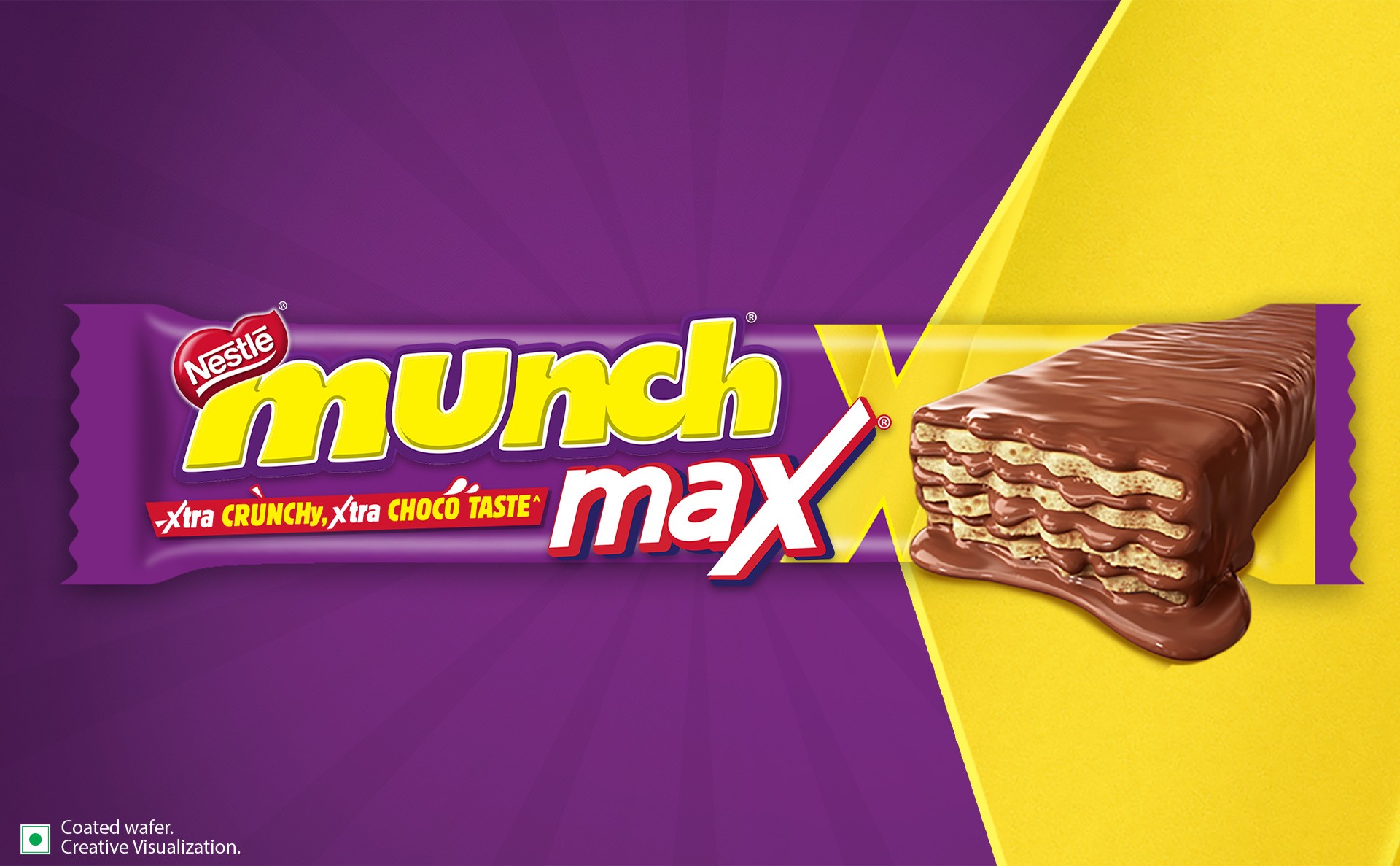Nestle Munch Max Choco Coated Crunchy Wafer Bar Price - Buy Online at ...