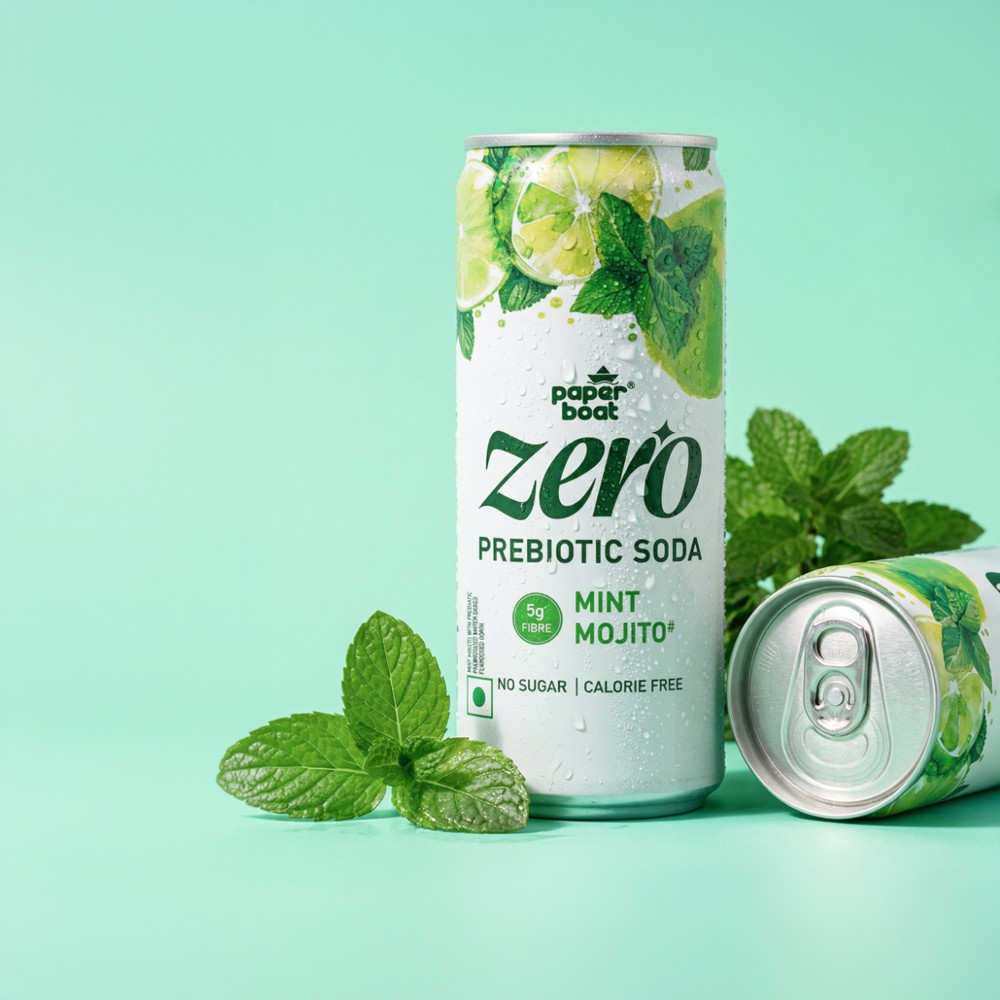 Paper Boat Zero Prebiotic Soda (Mint Mojito) Price - Buy Online at ₹54 ...