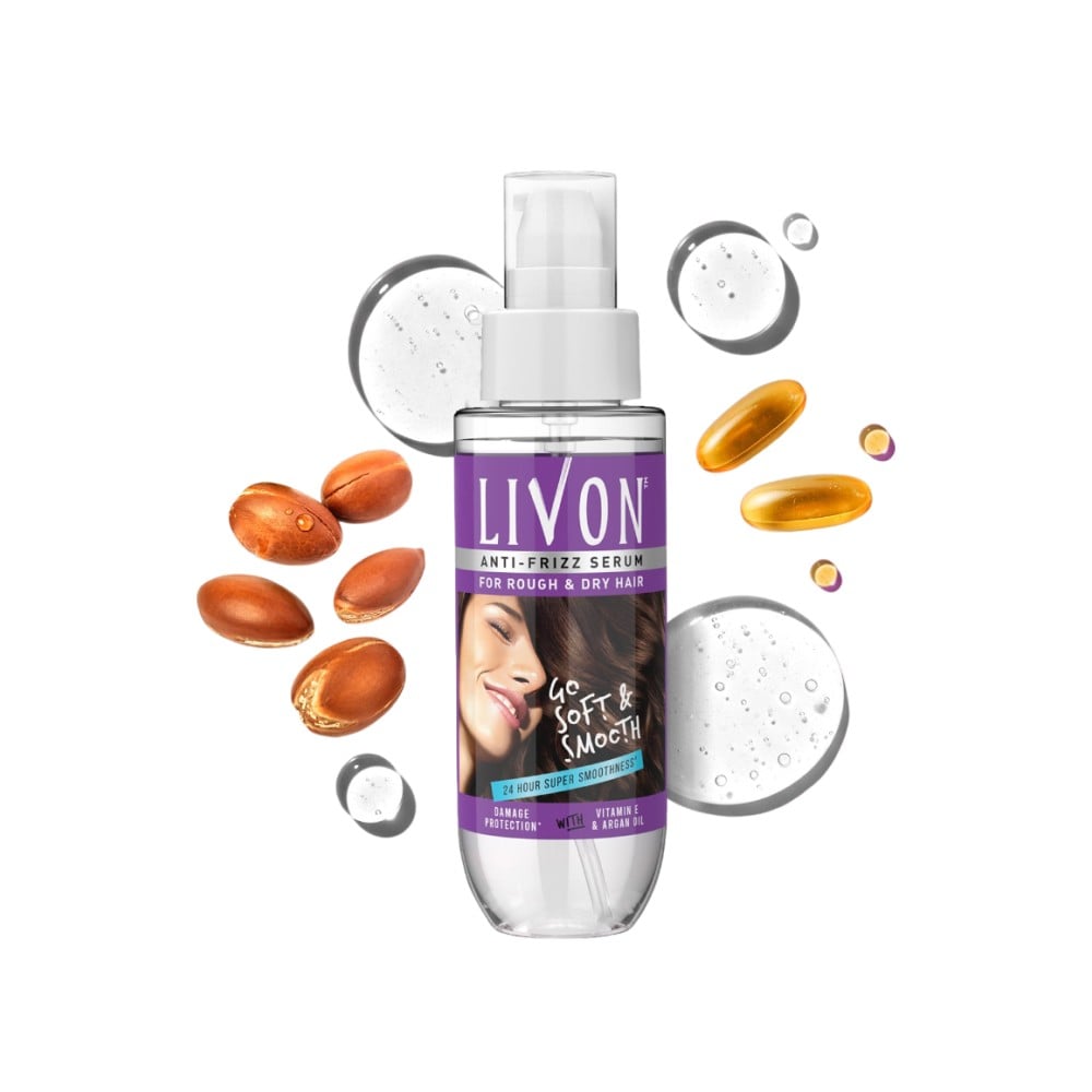 Livon Anti-Frizz Hair Serum (For Rough & Dry Hair) Price - Buy Online ...