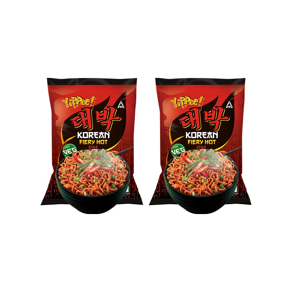 Yippee Korean Fiery Hot Instant Noodles - Pack of 2 Price - Buy Online ...