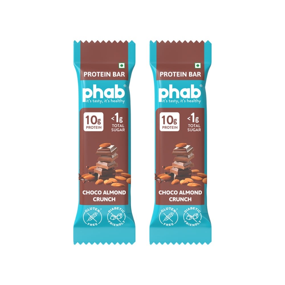 Phab 10g Protein Choco Almond Crunch Protein Bar - Pack of 2 Price ...