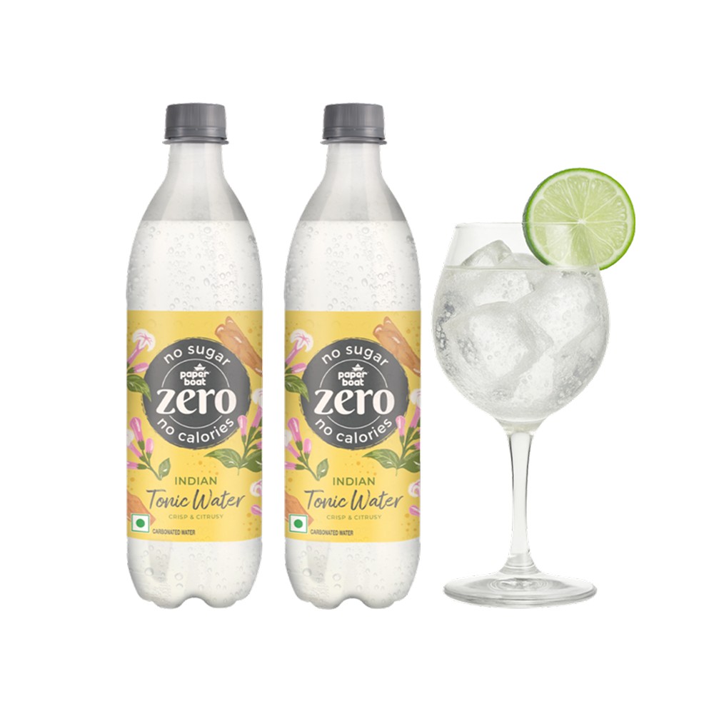 Paper Boat Zero Sugar Indian Tonic Water, Zero Calorie - Pack of 2 ...