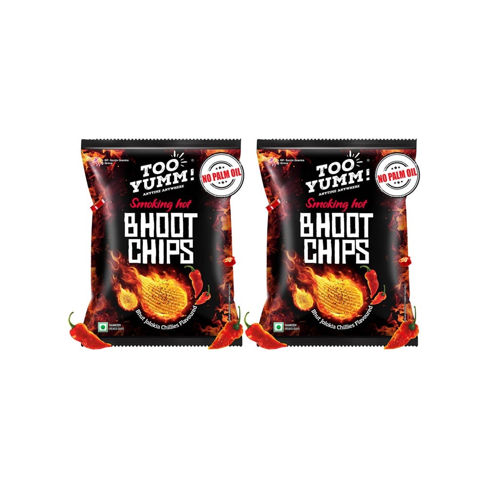 Too Yumm Bhoot Potato Chips Spicy Chilli Snacks - Pack of 2 Price - Buy ...