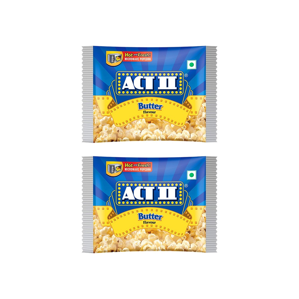 Act II Butter Popcorn - Microwave - Pack of 2 Price - Buy Online at ...