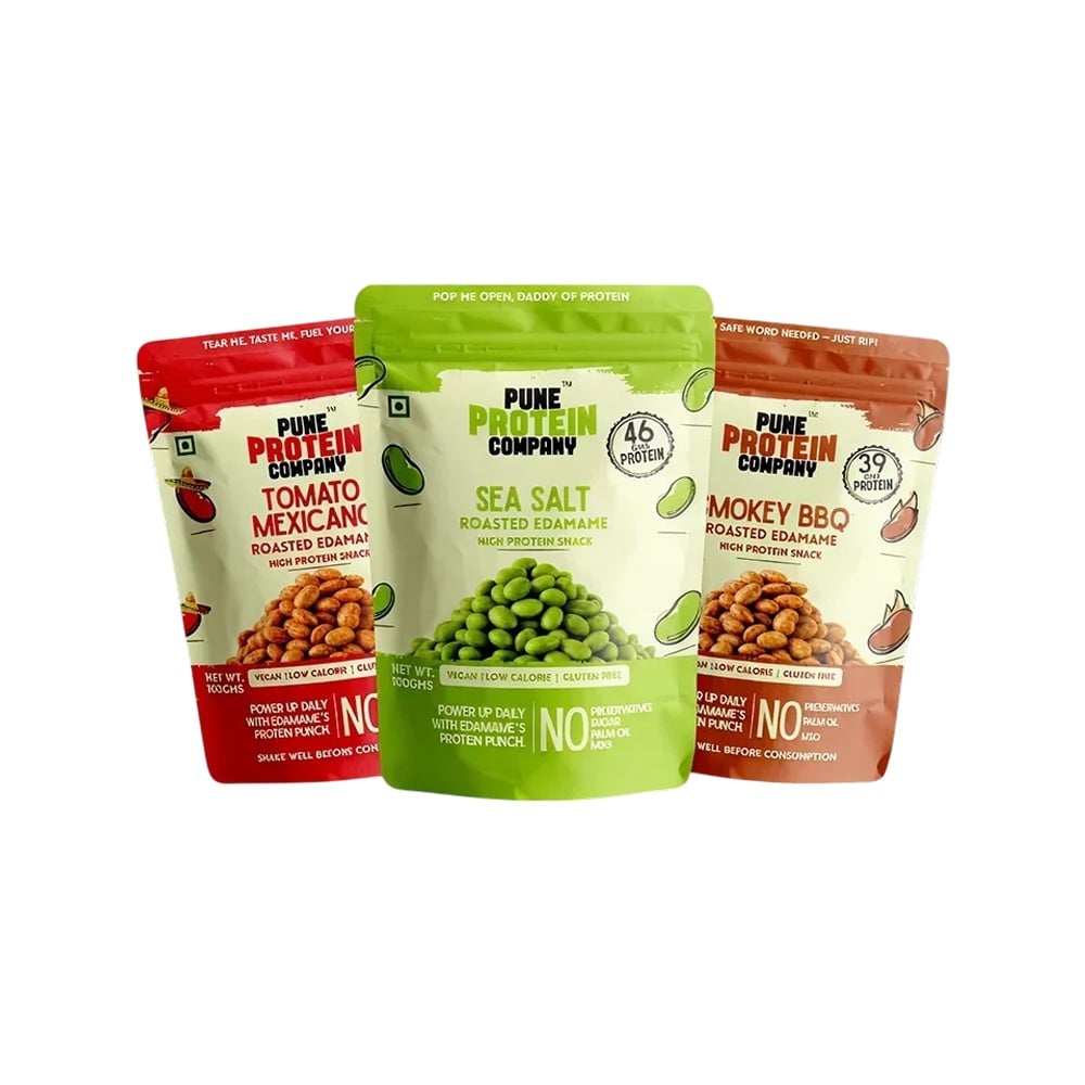 Pune Protein Company Assorted Roasted Edamame Price - Buy Online at ...