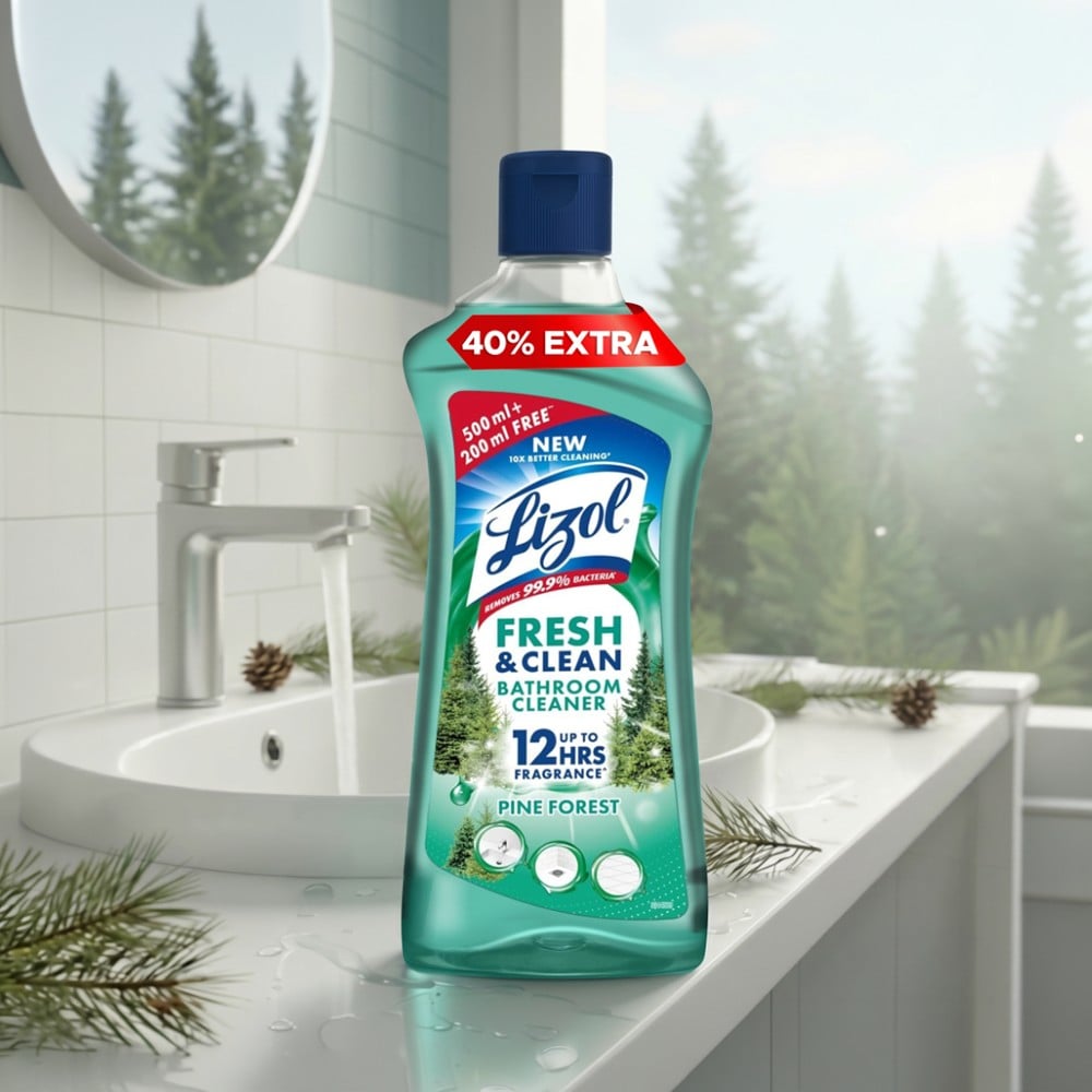 Lizol Fresh & Clean Bathroom Cleaner (Pine Forest) Price - Buy Online ...