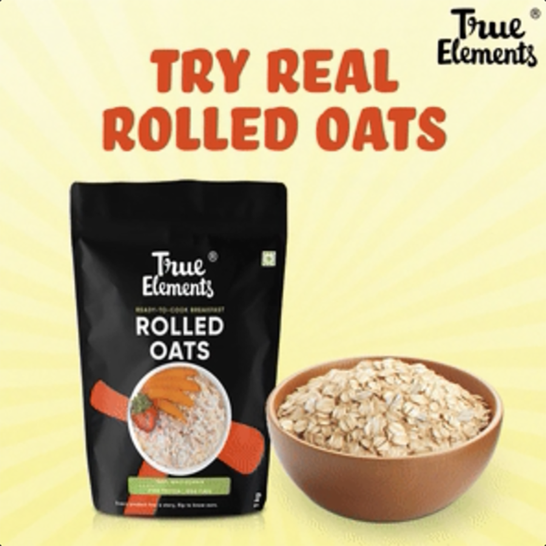 True Elements Wholegrain Rolled Oats Price - Buy Online at ₹199 in India