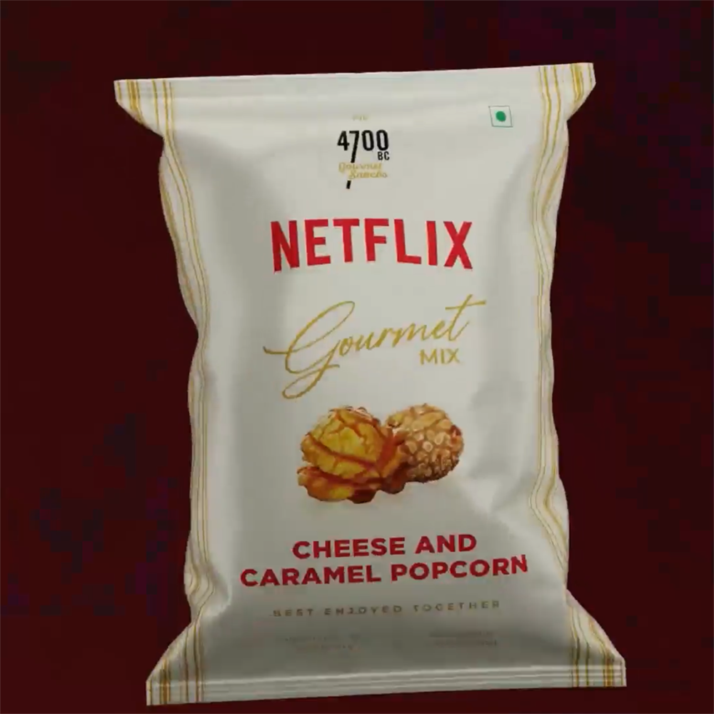 4700BC Netflix Cheese & Caramel Popcorn, Gourmet Price - Buy Online at ...