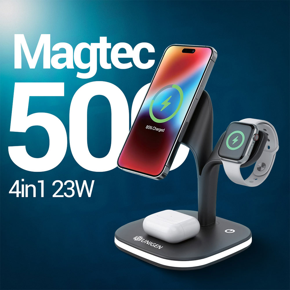 Unigen Magtec 500 4-in-1 MagSafe Apple iPhone Wireless Charger (15W ...