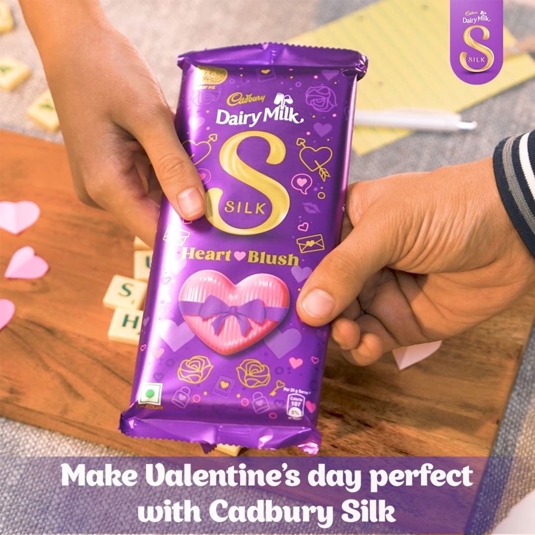 Cadbury Dairy Milk Silk Valentines Heart Blush Milk Chocolate Bar Price ...
