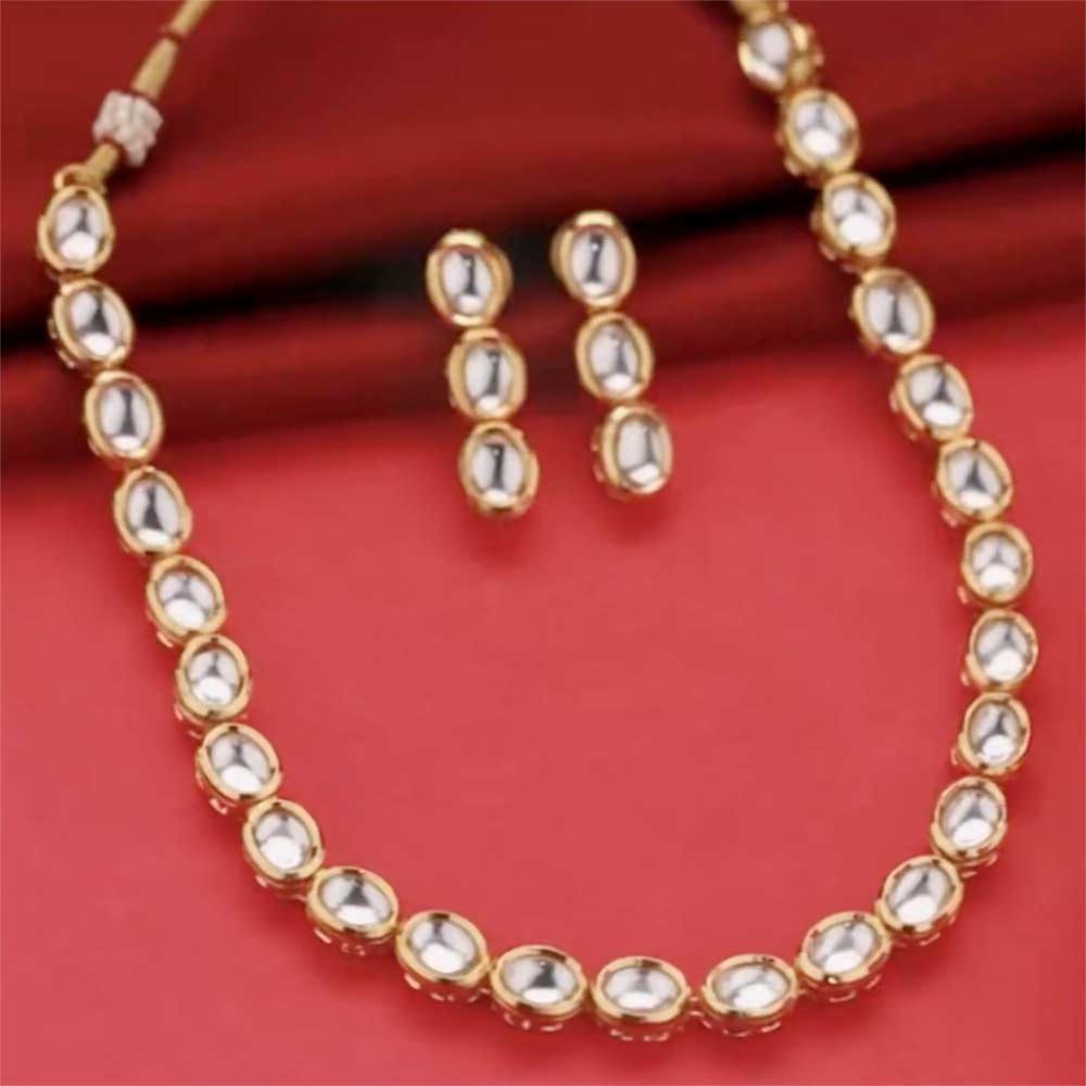 Voylla Ethnic Necklace Set (Golden) Price - Buy Online at ₹969 in India