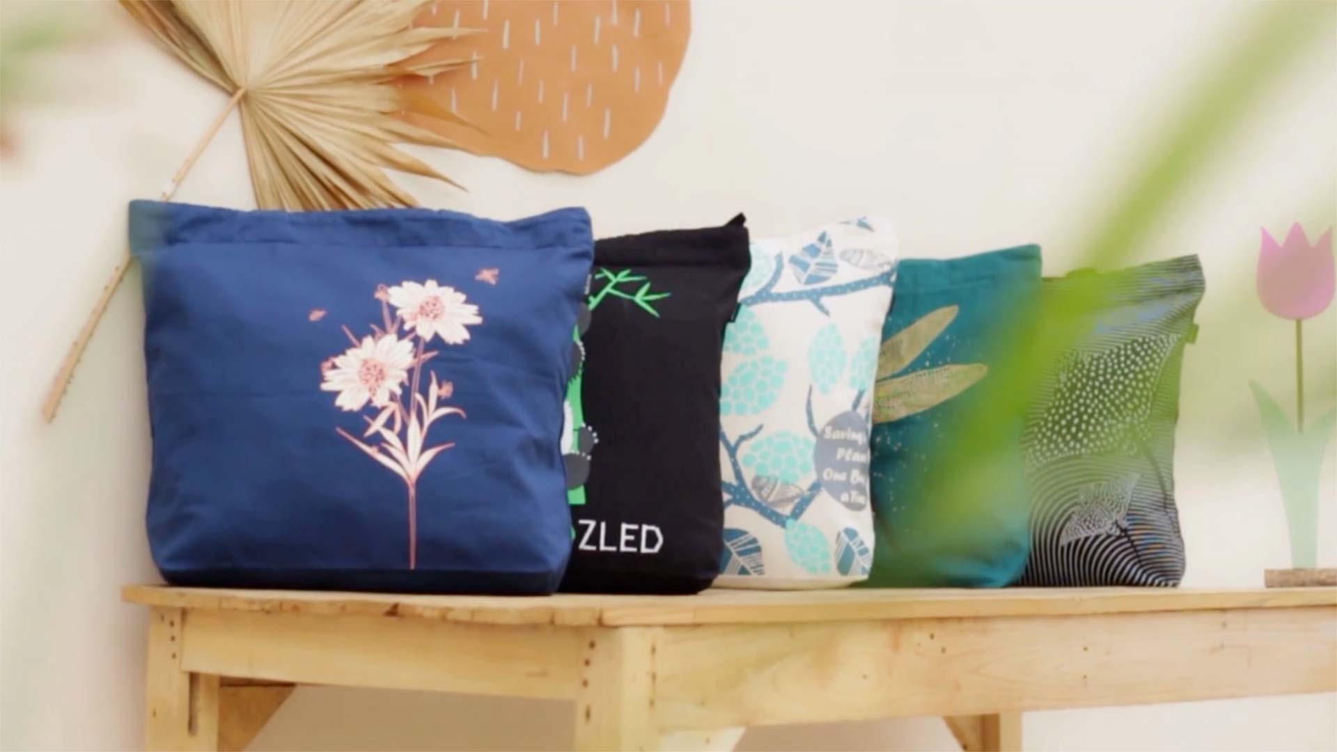 Ecoright Aqua Theme Printed Tote Bag (Black & Aqua Blue) Price - Buy ...