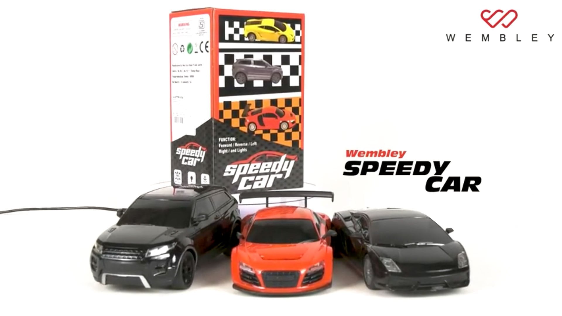 Wembley High Speed Mini 1:24 Scale Rechargeable RC Toy Car (Black ...