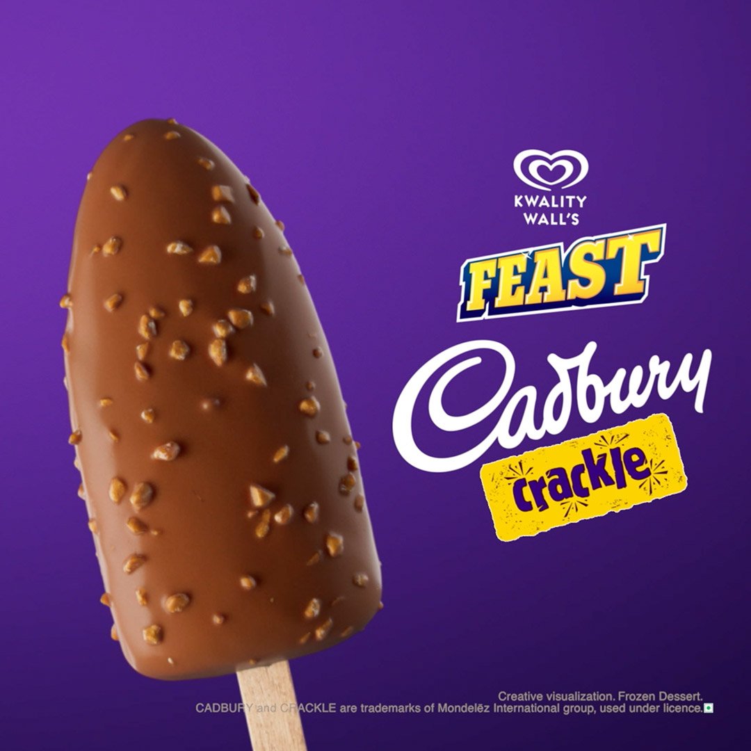 Kwality Walls Feast Cadbury Crackle Frozen Dessert Stick Price - Buy ...