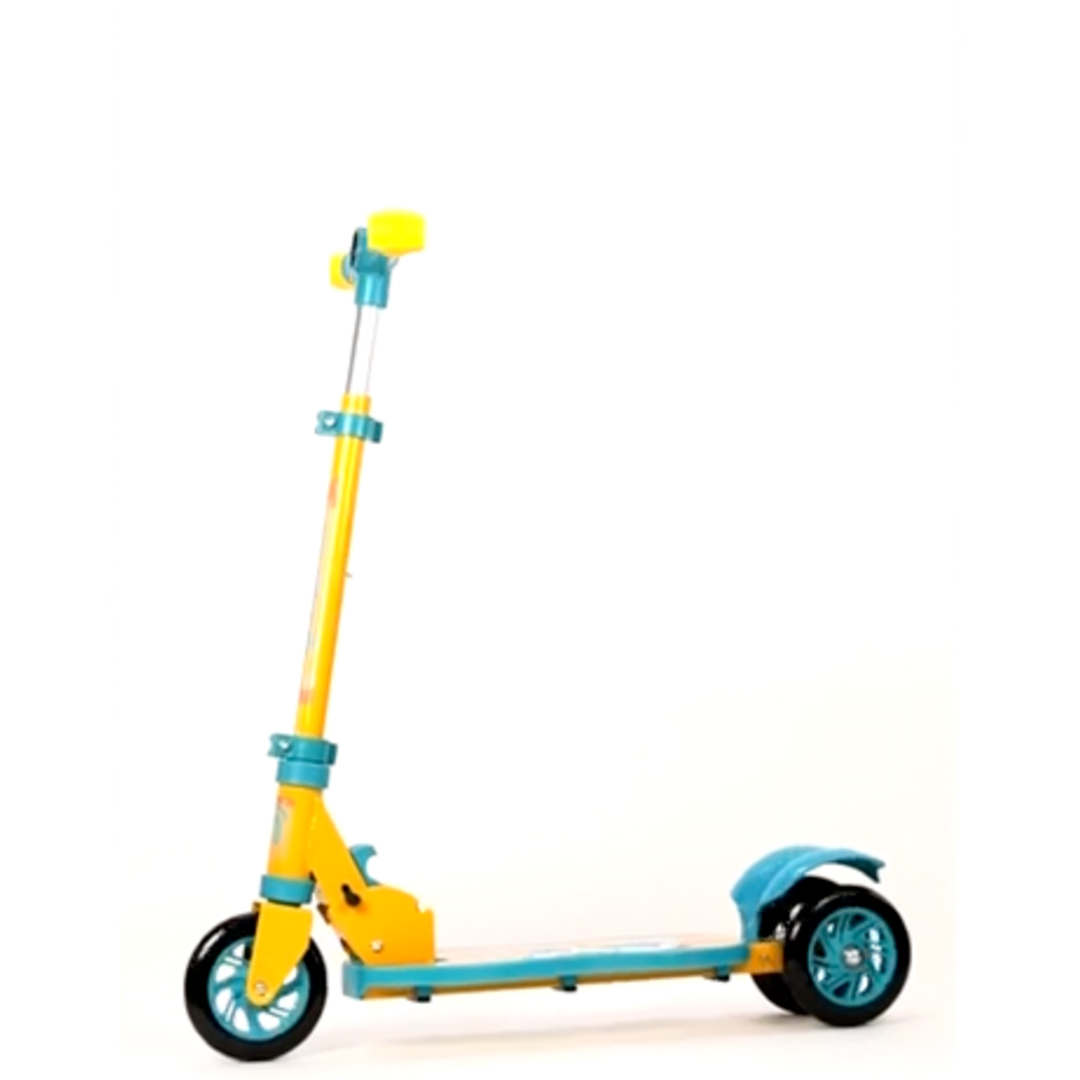 Mimiko Premium Kids Scooter with adjustable height (Blue & Yellow ...
