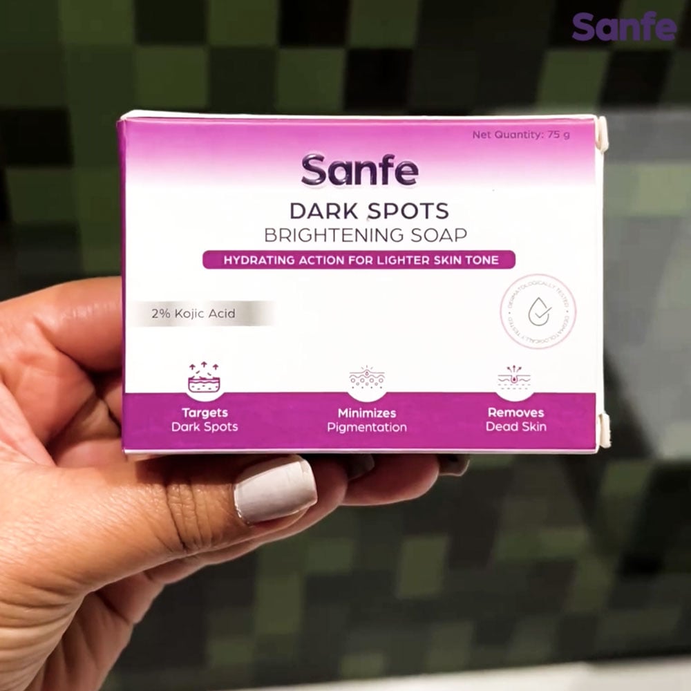 Sanfe Dark Spots Brightening Soap with 2% Kojic Acid Price - Buy Online ...