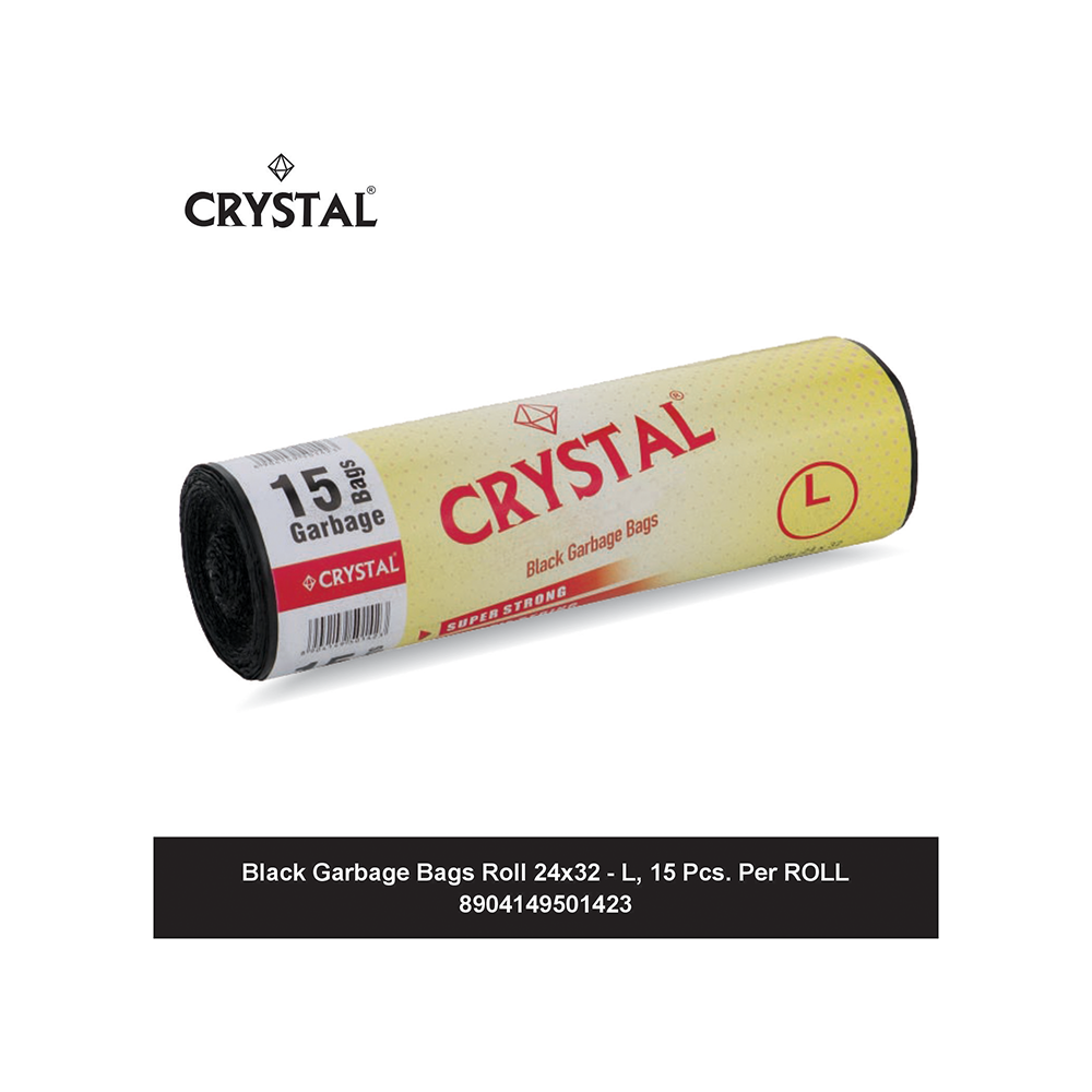 Crystal Garbage Bag (Large, Black) Price - Buy Online at ₹68 in India