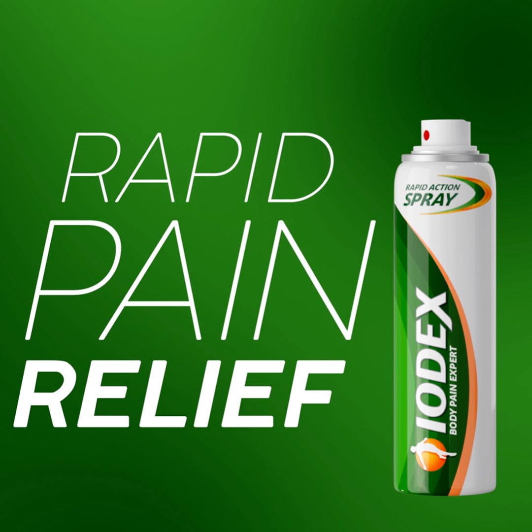 Iodex Rapid Action Pain Relief Spray Price - Buy Online at ₹195 in India