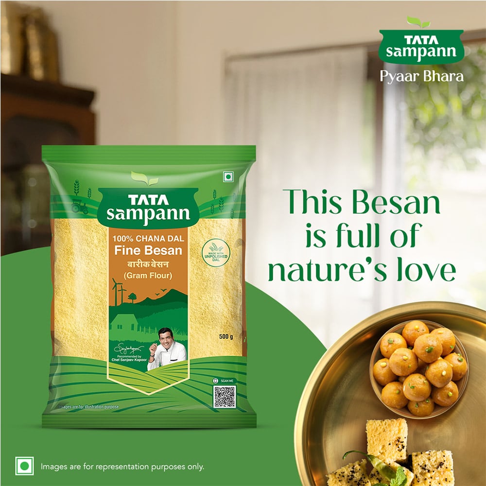 Tata Sampann 100% Chana Dal Fine Besan/Gram Flour Price - Buy Online at ...