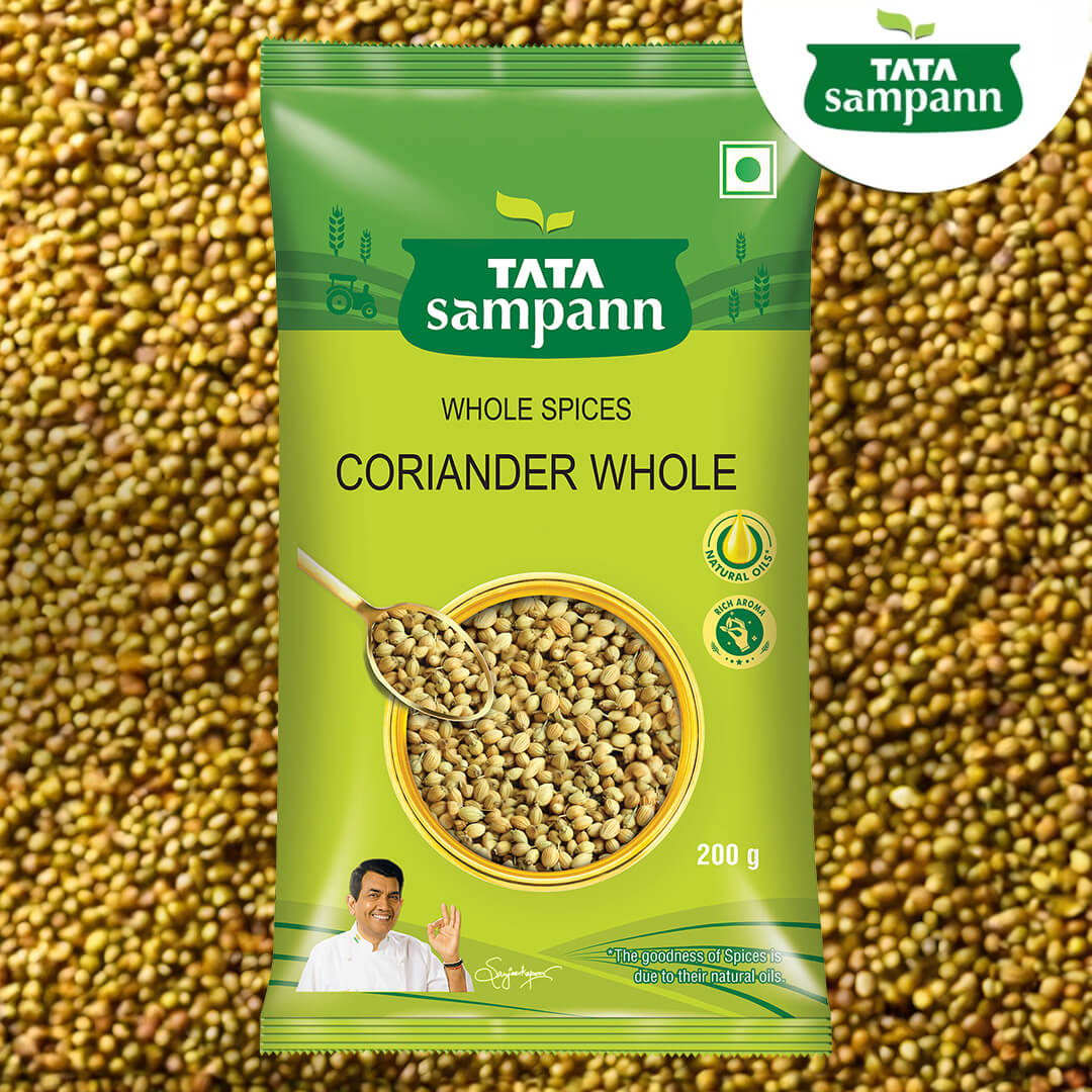 Tata Sampann Coriander Seeds (Dhaniya), Whole Spices Price - Buy Online ...