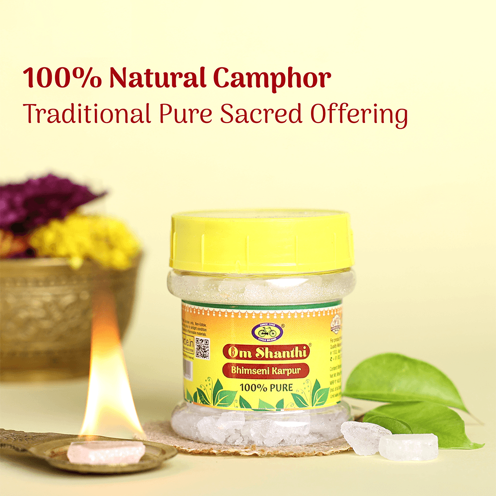 Om Shanti Bhimseni Camphor / Kapur by Cycle Price - Buy Online at ₹119 ...