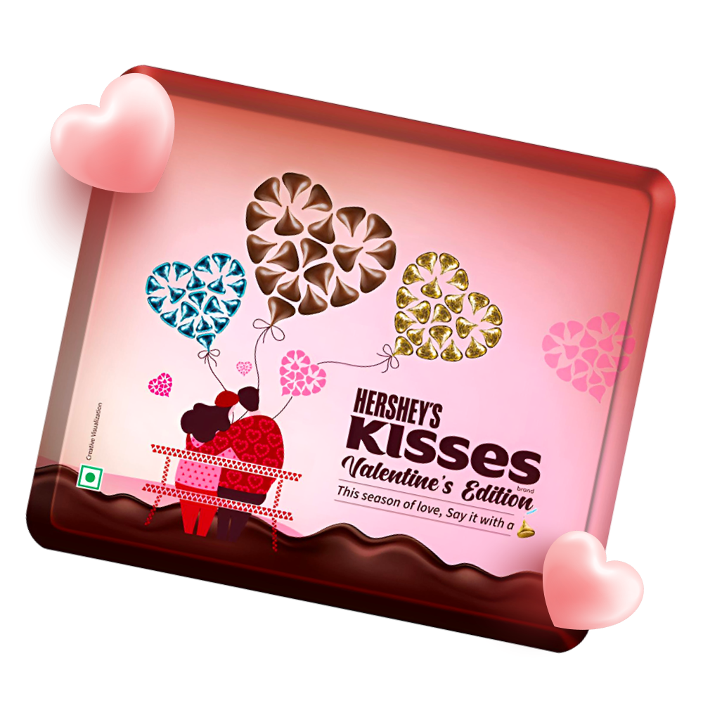 Hershey's Kisses Valentine Chocolate Gift Pack Price - Buy Online at ...